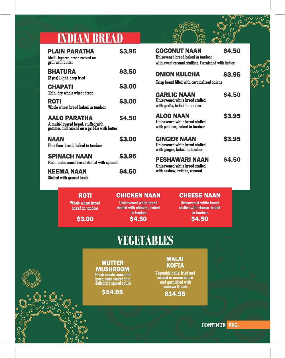 Indian Food Madison WI | Buffet | Curry Spice | Take Out